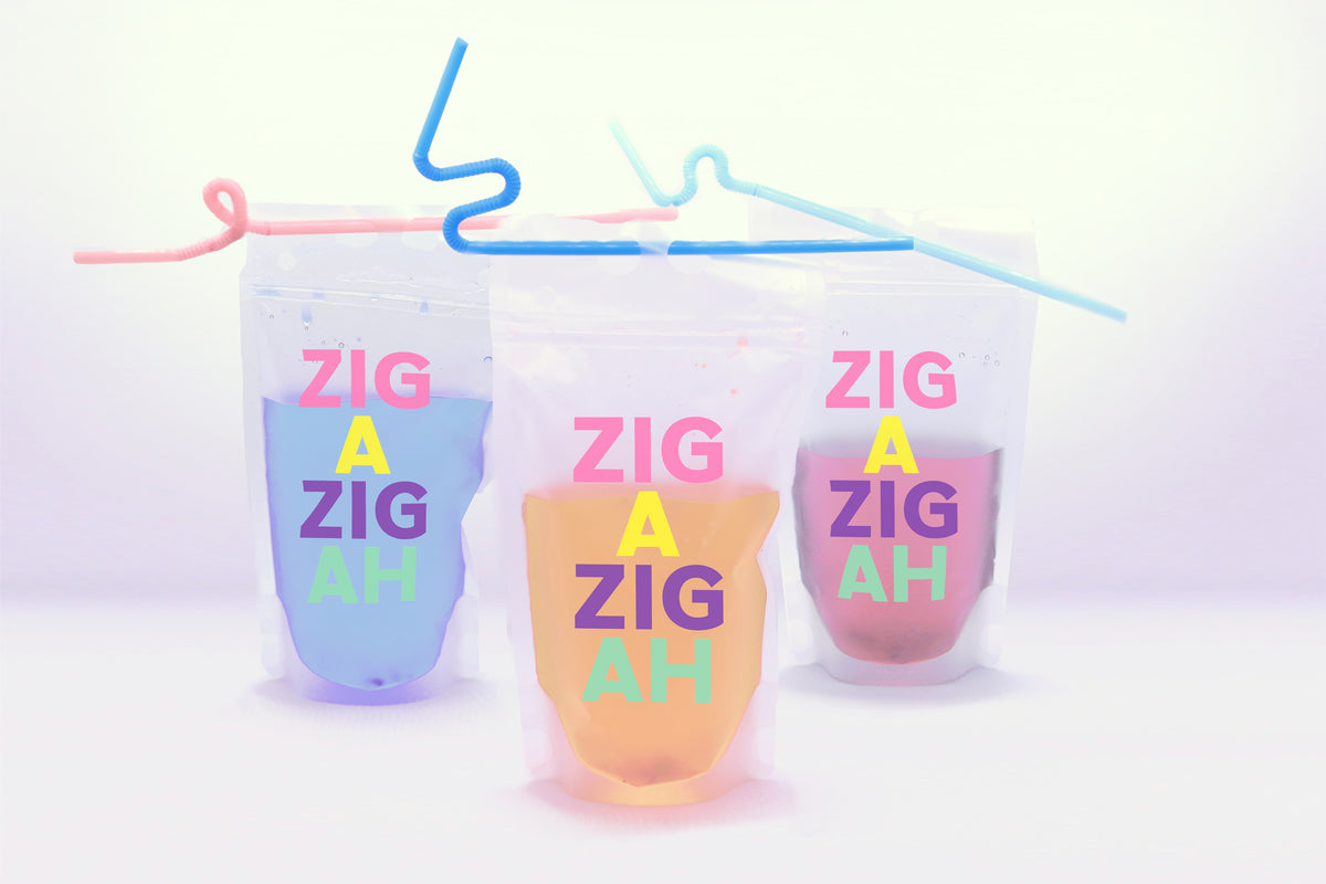 Zig A Zig Ah | Beverage Bags & Drink Pouches | Bachelorette Party Favo ...
